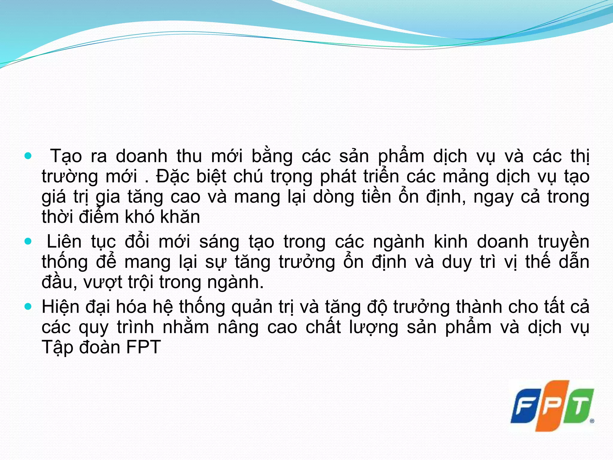 Triet ly kinh doanh fpt | PPTX