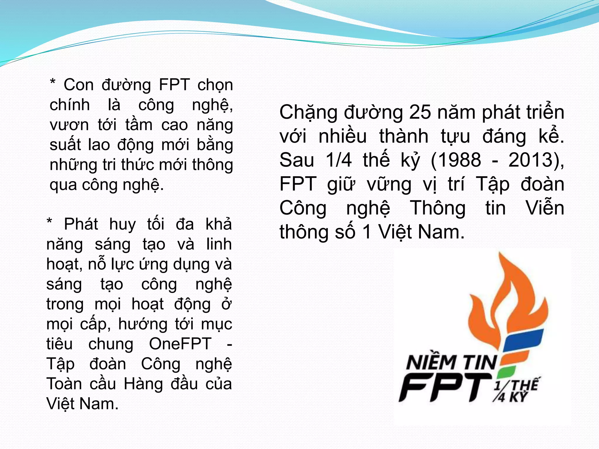 Triet ly kinh doanh fpt | PPTX