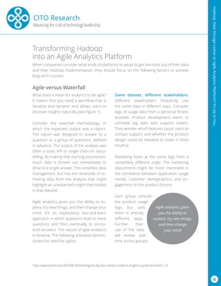 Hadoop: Data Storage Locker or Agile Analytics Platform? It’s Up to You. | PDF | Databases ...