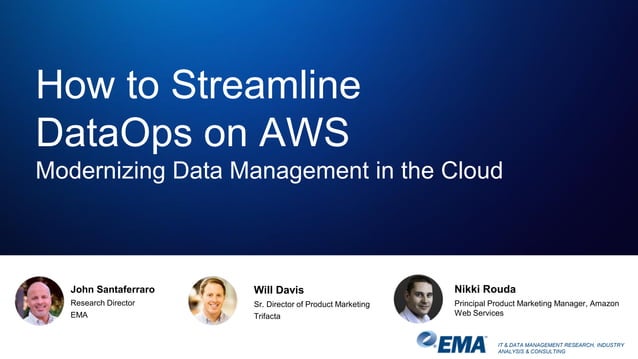 How to Streamline DataOps on AWS | PPT