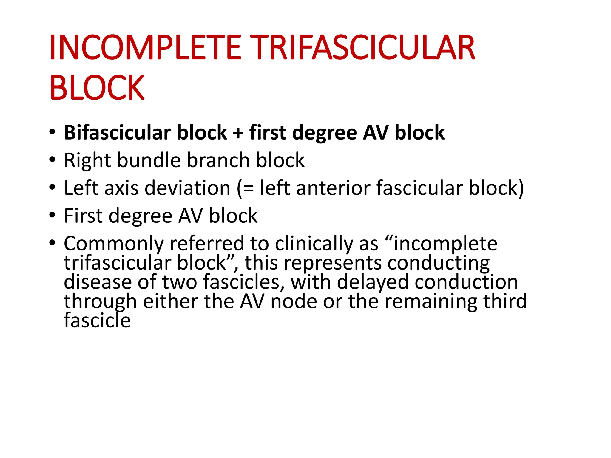 Trifascicular Block Ecg Presentation Pptx