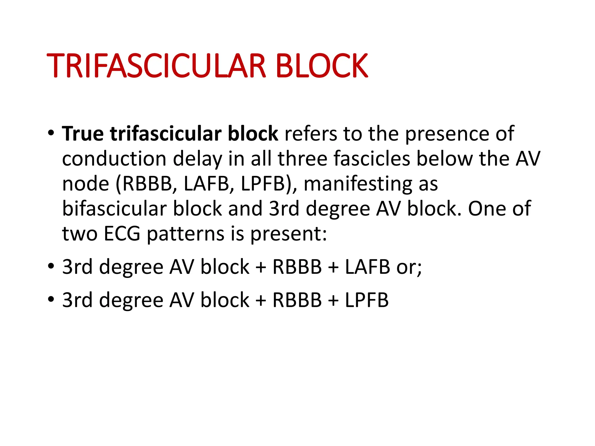 Trifascicular Block Ecg Presentation Pptx