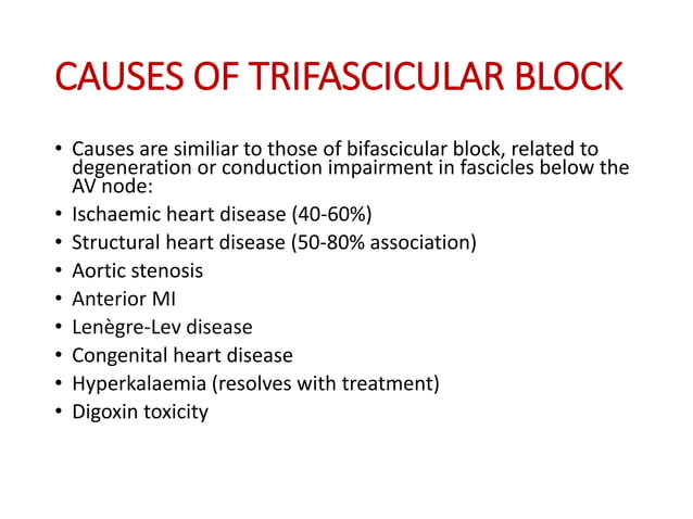 Trifascicular Block Ecg Presentation Pptx