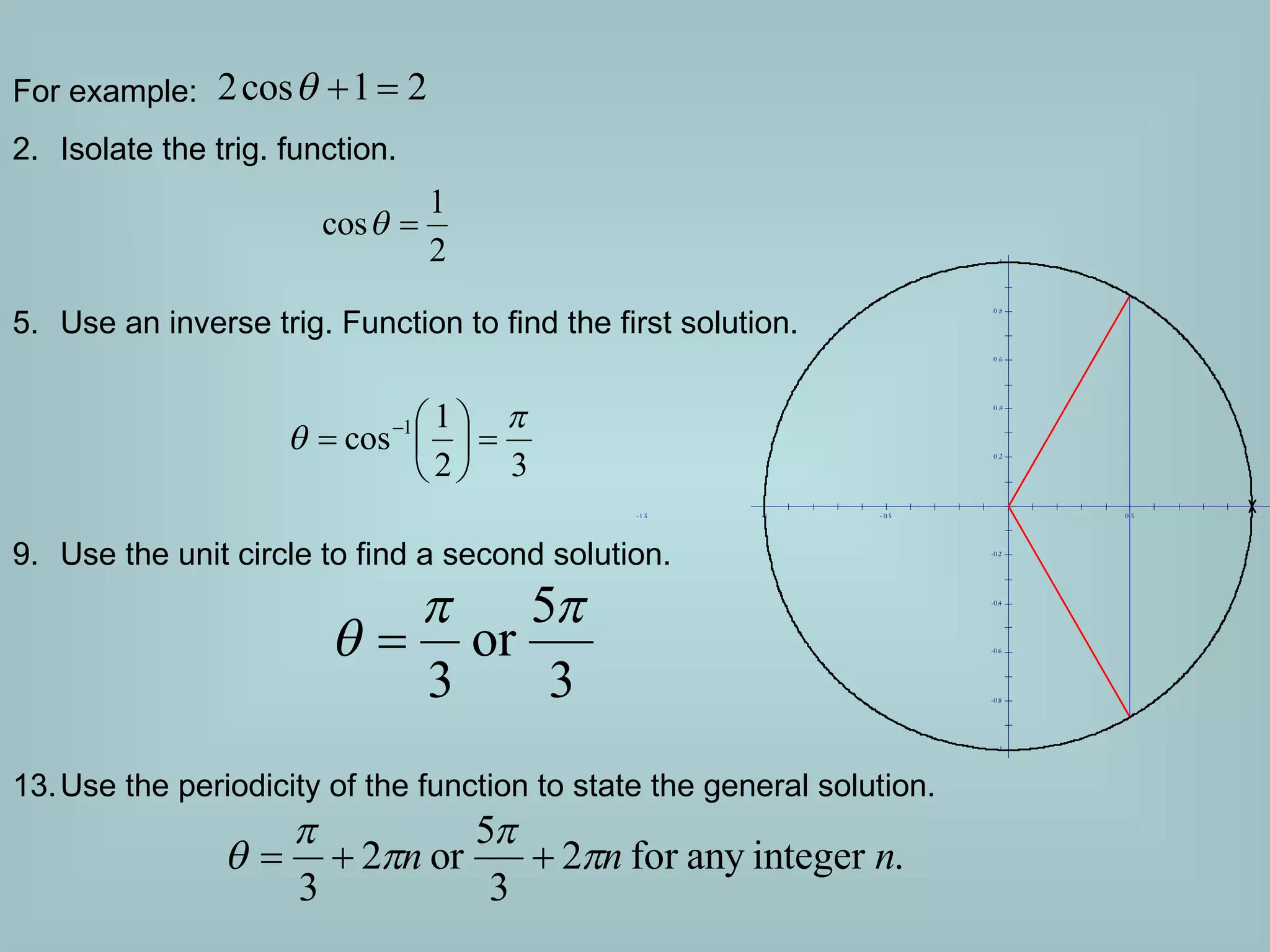 Trig Equations For Upload | PPT | Physics | Science