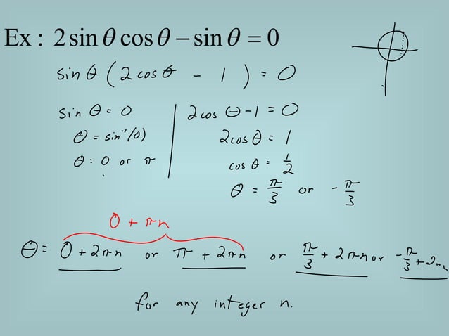 Trig Equations For Upload | PPT