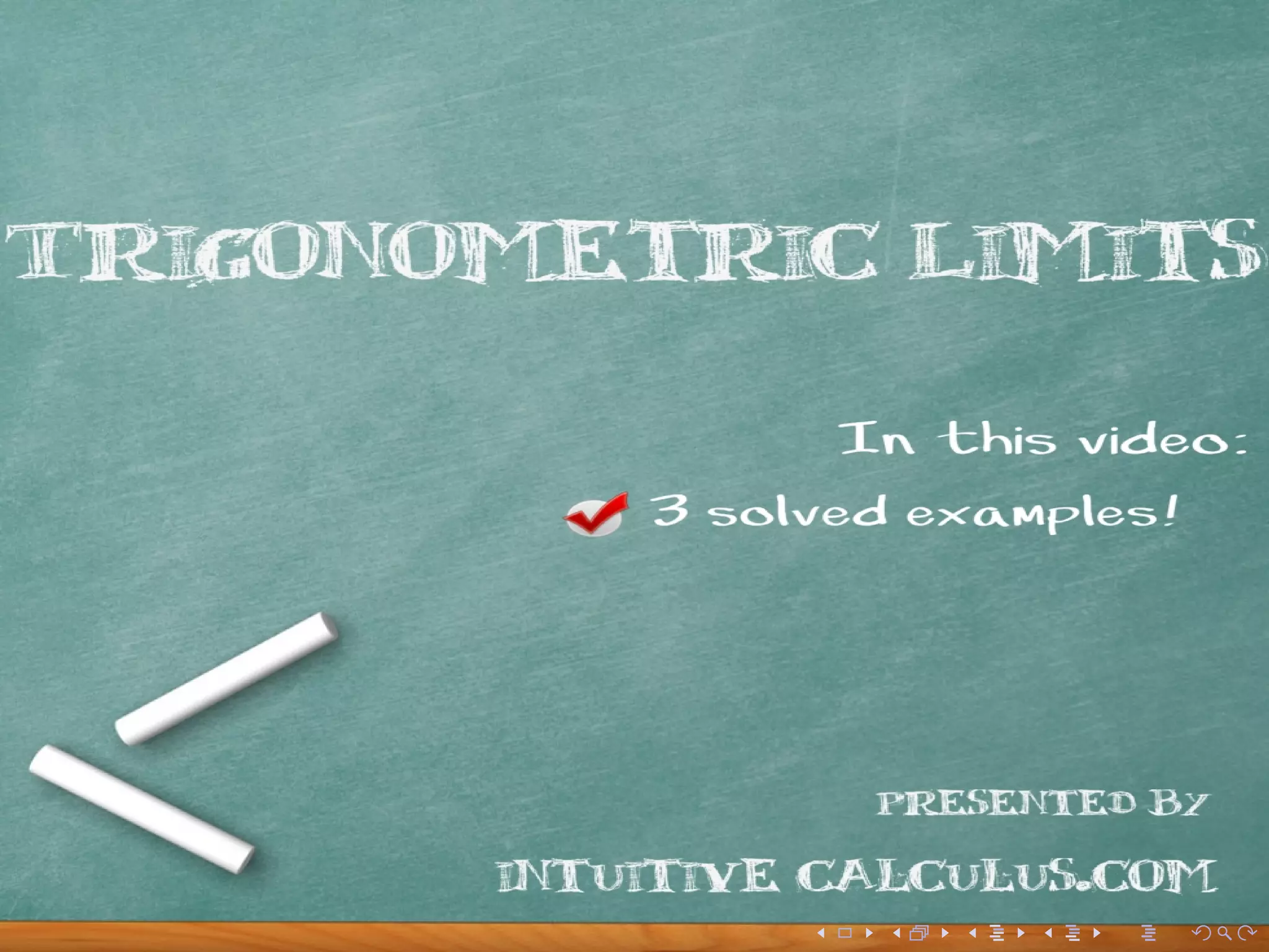 Trigonometric Limits | PDF