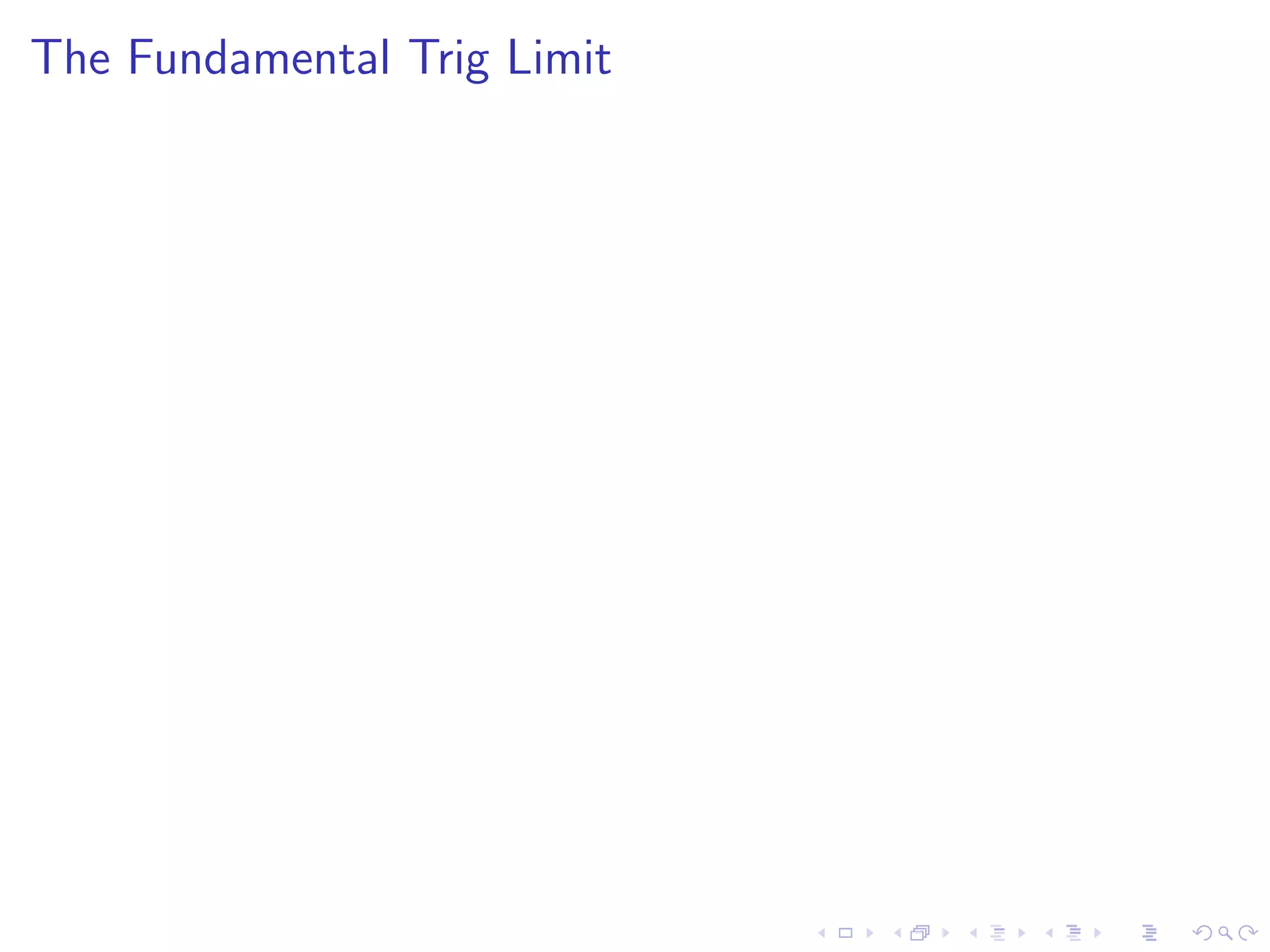Trigonometric Limits | PDF