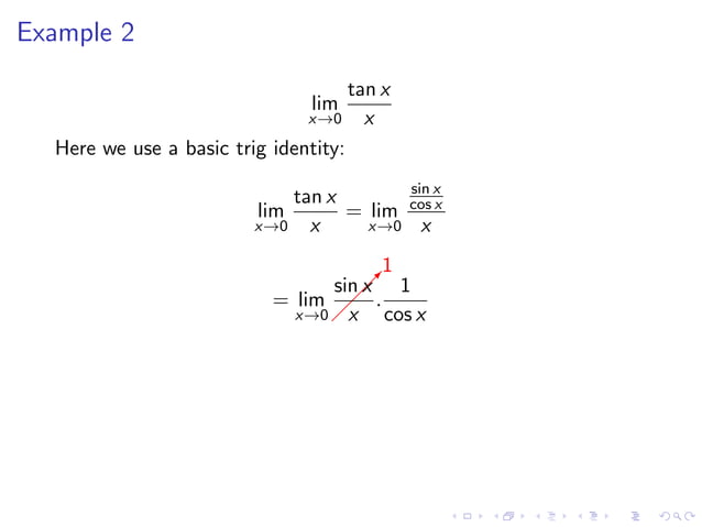 Trigonometric Limits | PDF | Physics | Science