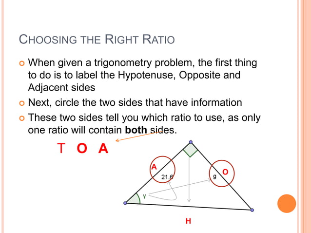 Trig 1 lesson 4 sohcahtoa | PPTX | Physics | Science