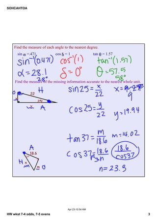 Trig 1 notes | PDF