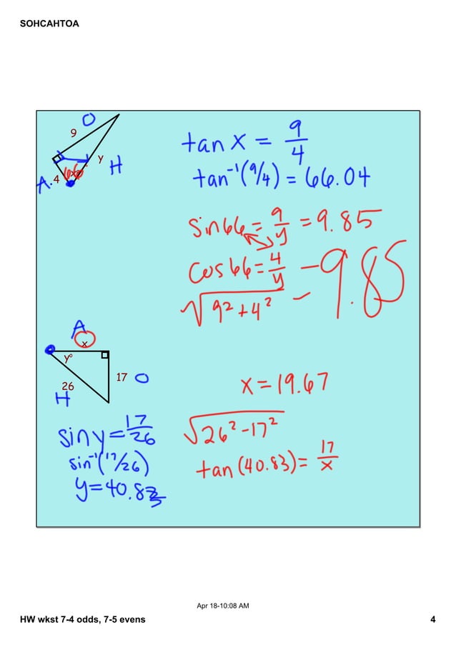 Trig 1 notes | PDF