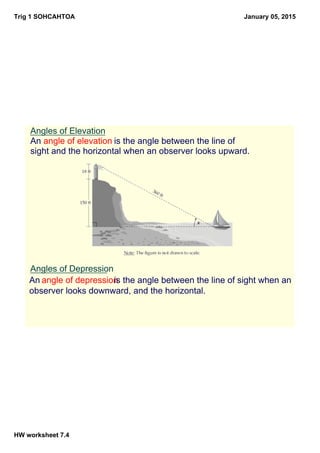 Trig 1 part 1 notes | PDF | Science