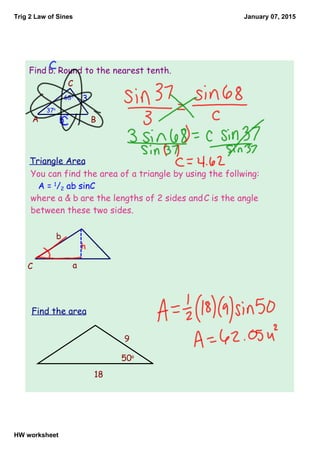 Trig 2 notes | PDF