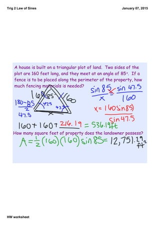 Trig 2 notes | PDF