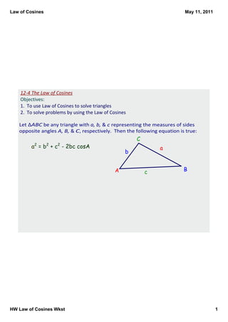 Trig 3 notes | PDF | Physics | Science