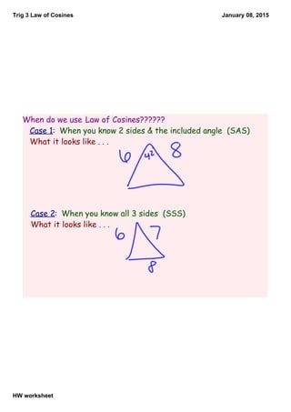 Trig 3 notes | PDF