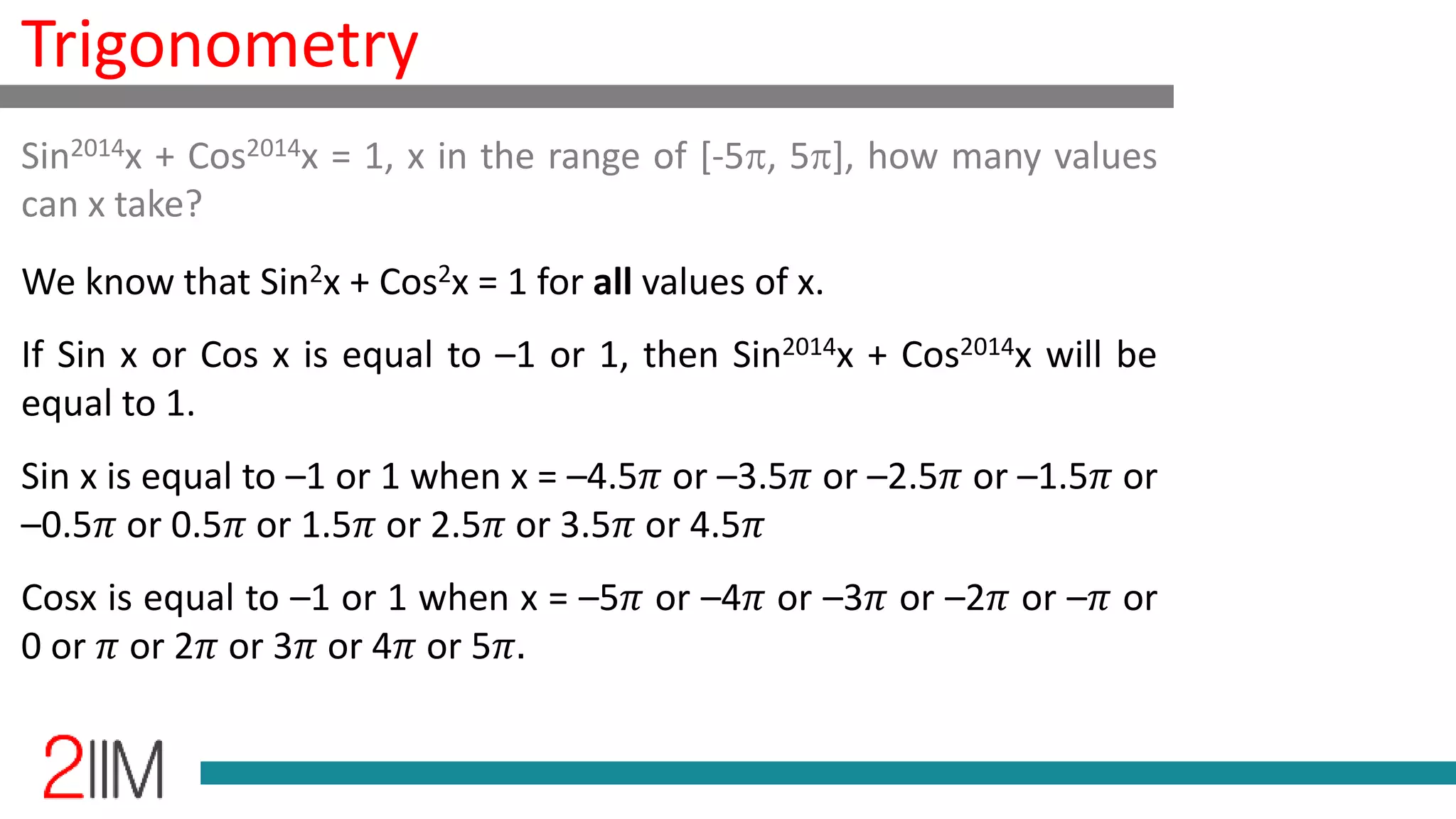 Trigonometry - Range of function | PPTX