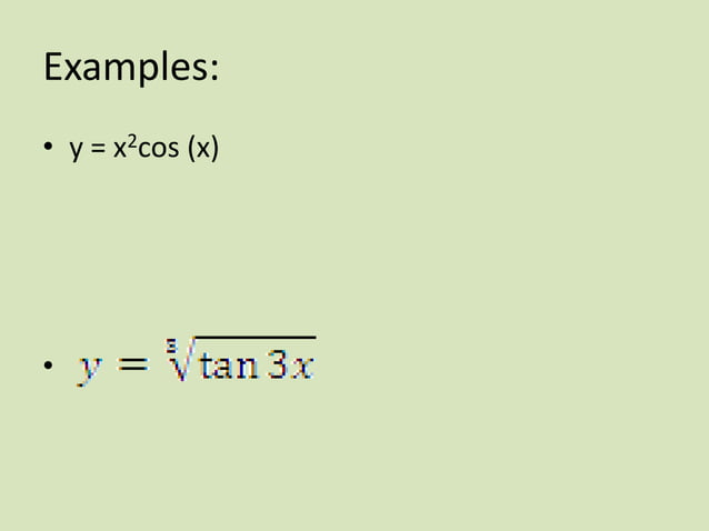 Trig derivatives | PPTX | Physics | Science