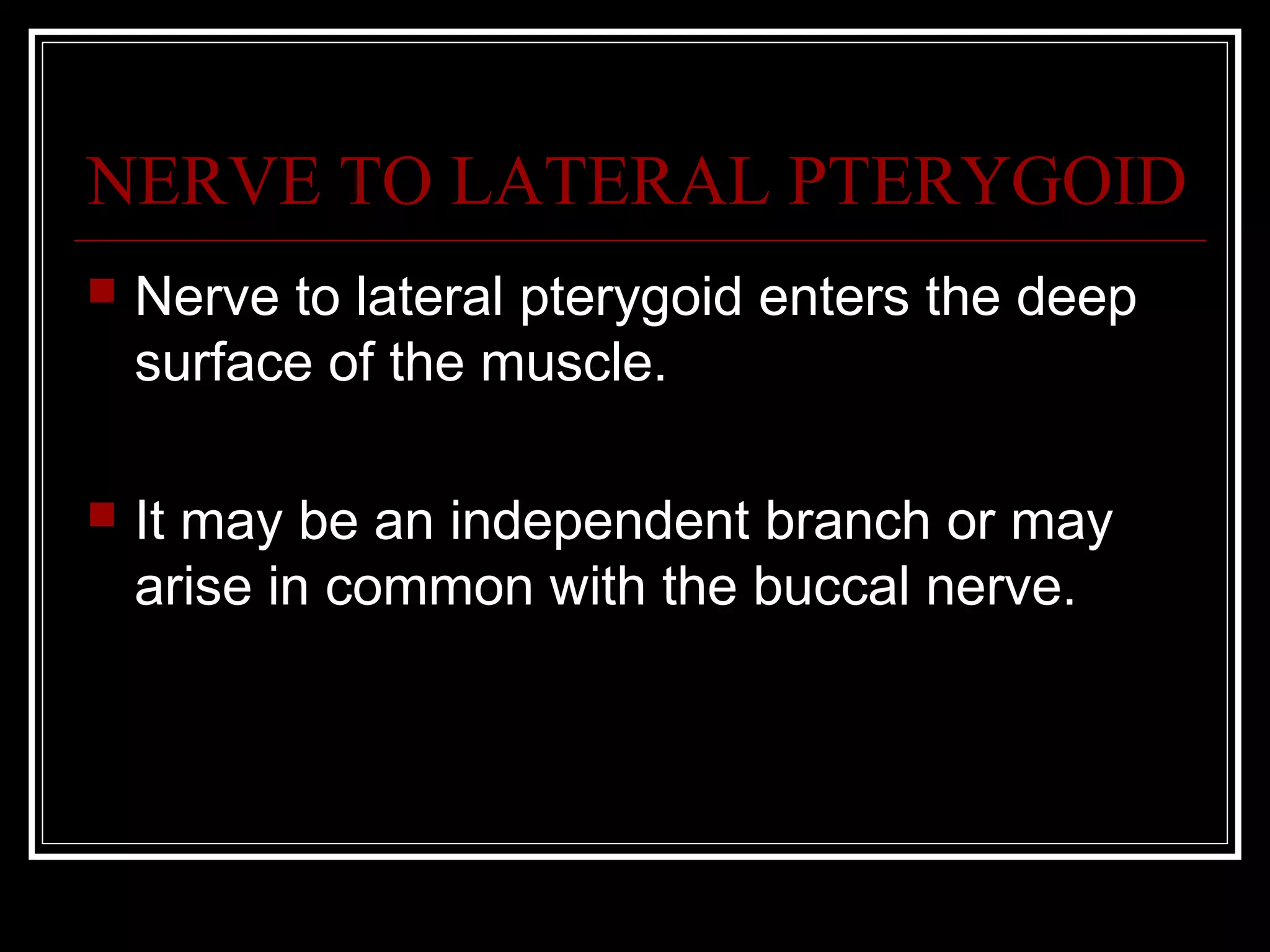 Trigeminal Nerve (Mandibular Division) Introduction | PPT