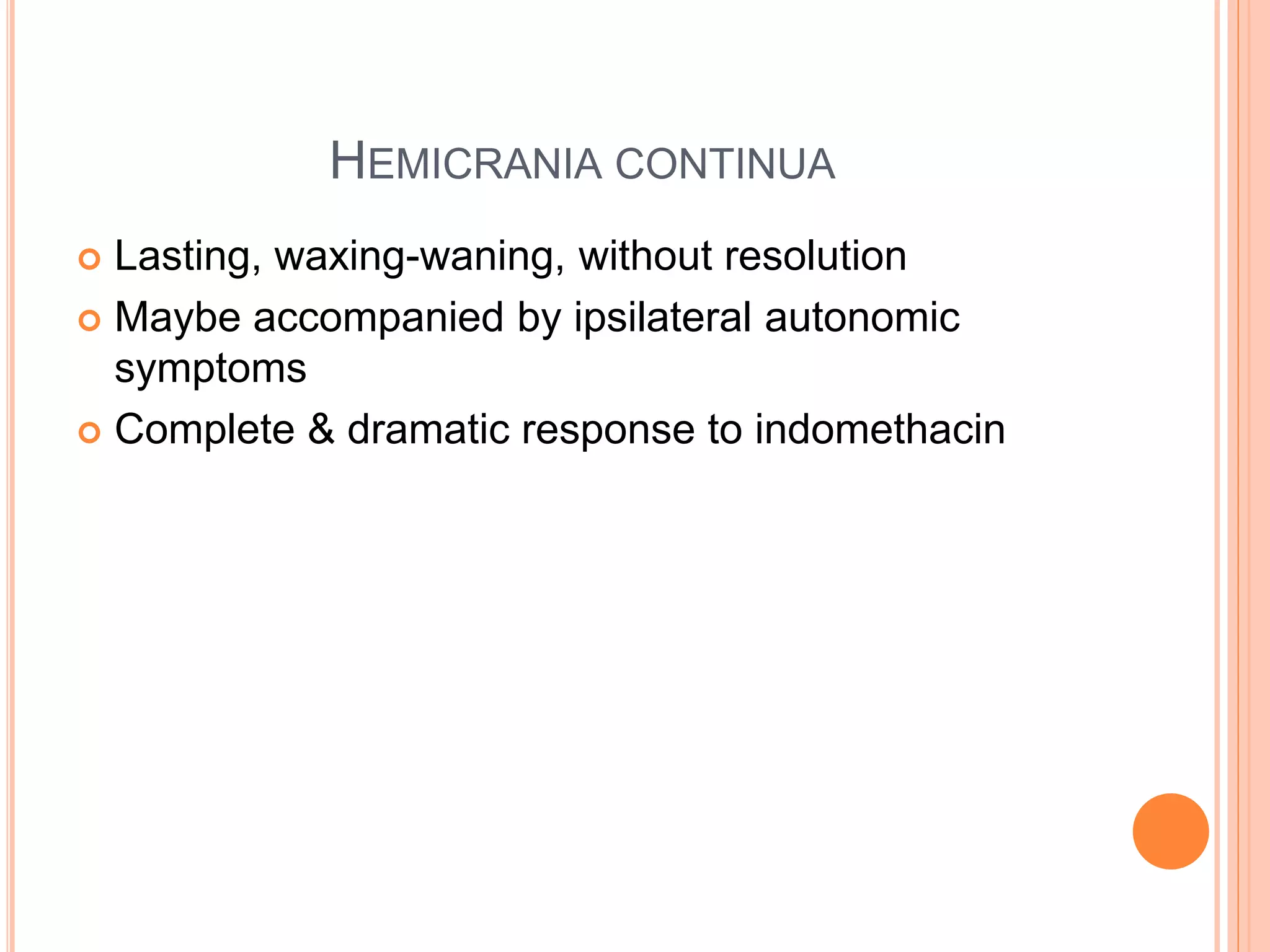 Trigeminal Autonomic Cephalalgias | PPTX