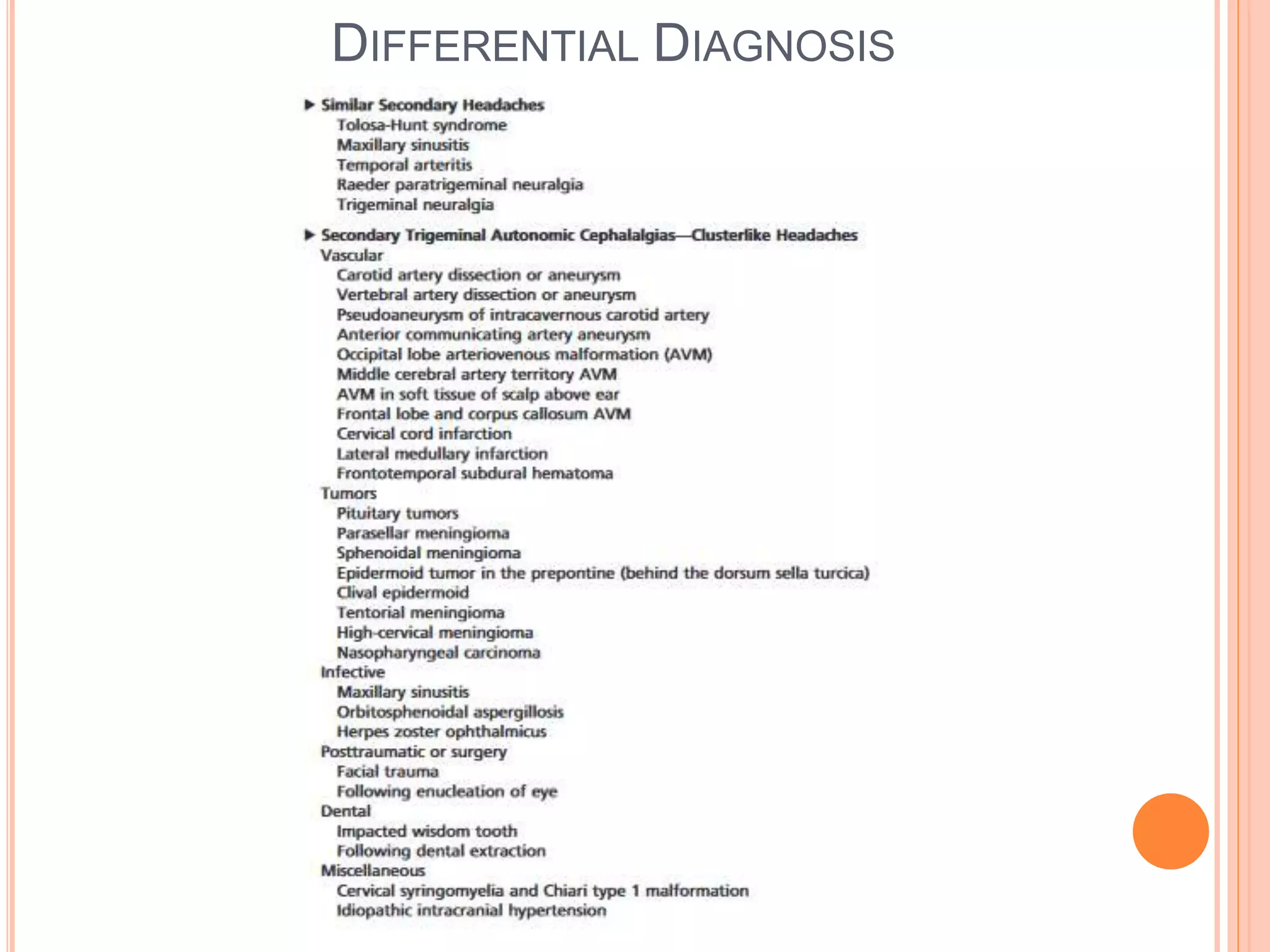 Trigeminal Autonomic Cephalalgias | PPTX