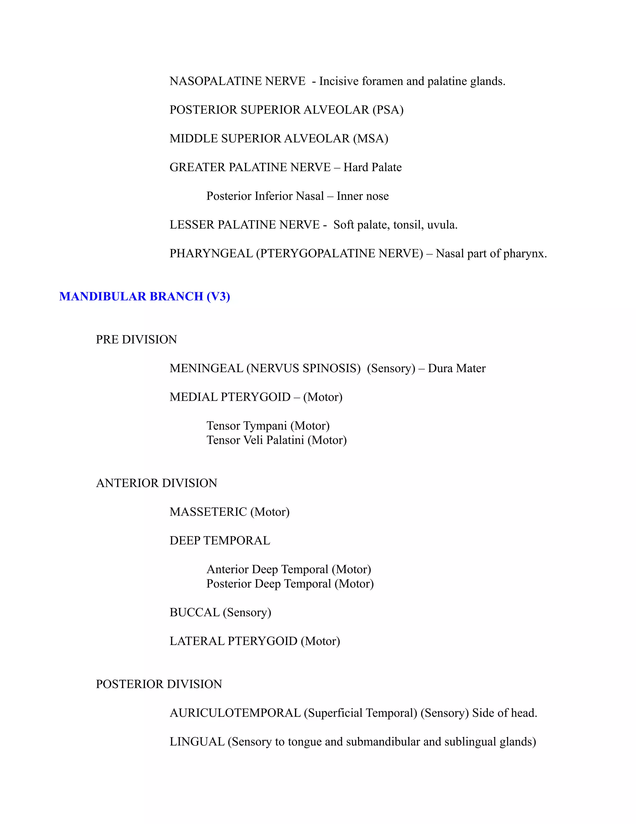 The Trigeminal Nerve | DOC