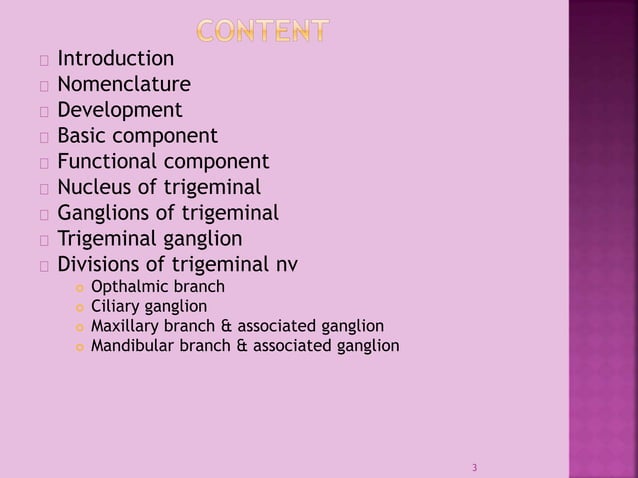 Trigeminal Nerve And Its Importance In Max Fac Surgery Ppt