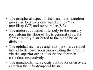 TRIGEMINAL NERVE and its course intracranially.pptx