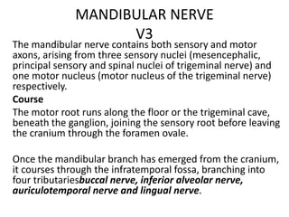 TRIGEMINAL NERVE and its course intracranially.pptx