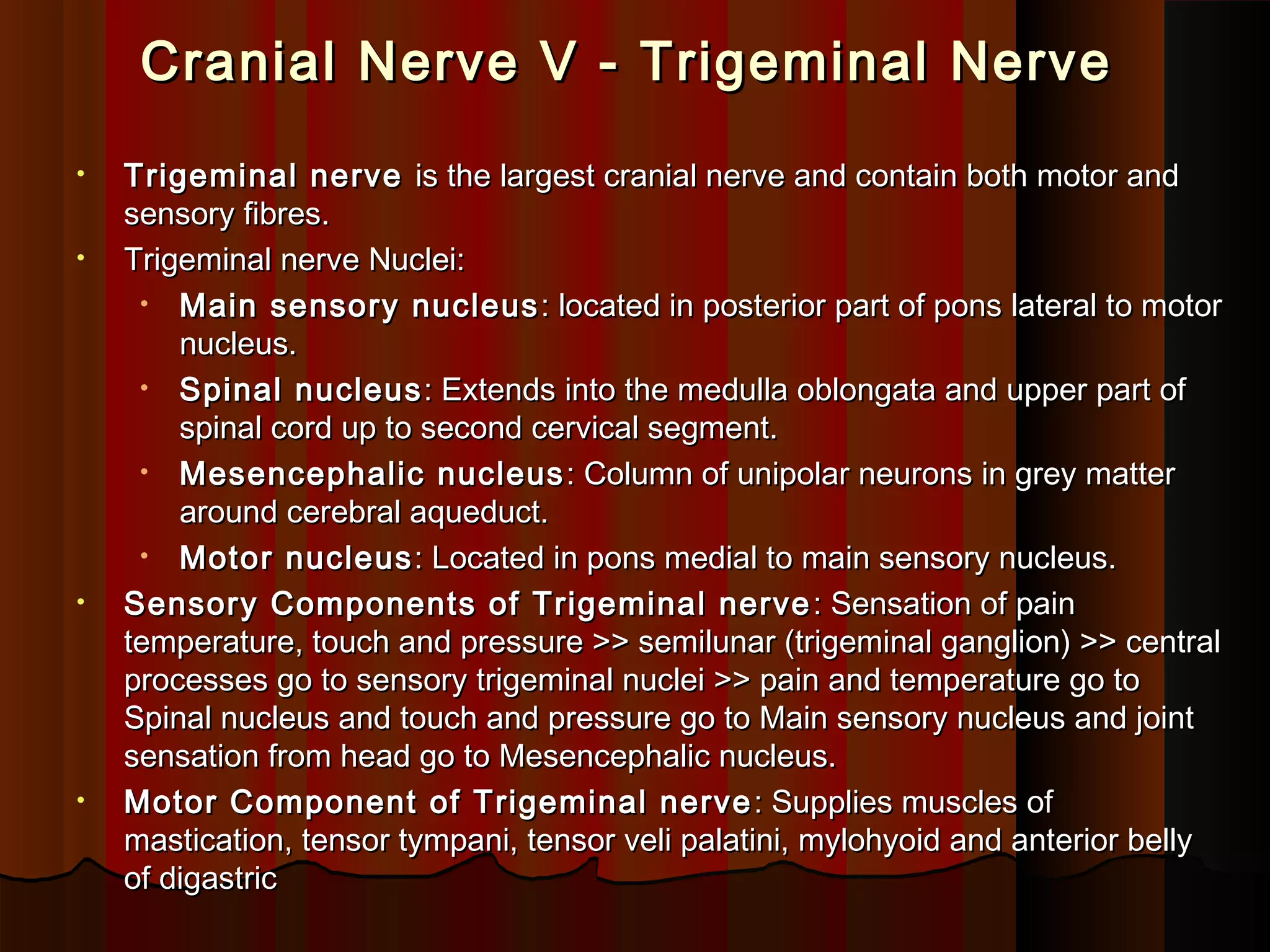 Trigeminal nerve dr. gosai | PPT