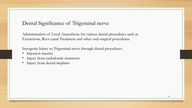 Trigeminal Nerve - Origin, course & applied aspects | PPT