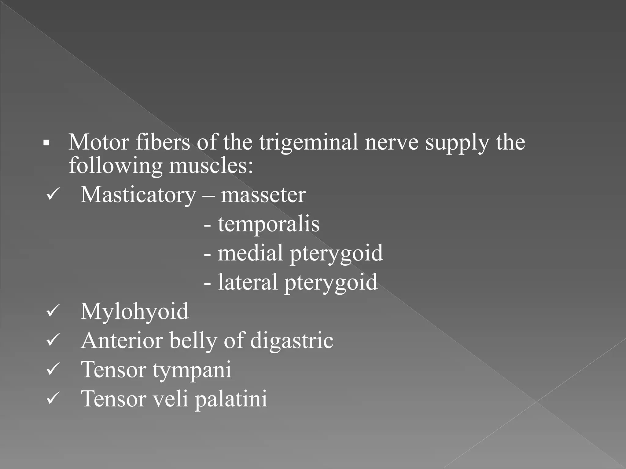Trigeminal nerve ppt | PPTX