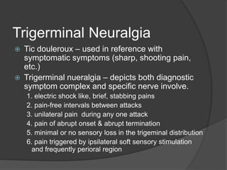 Trigeminal neuralgia | PPTX