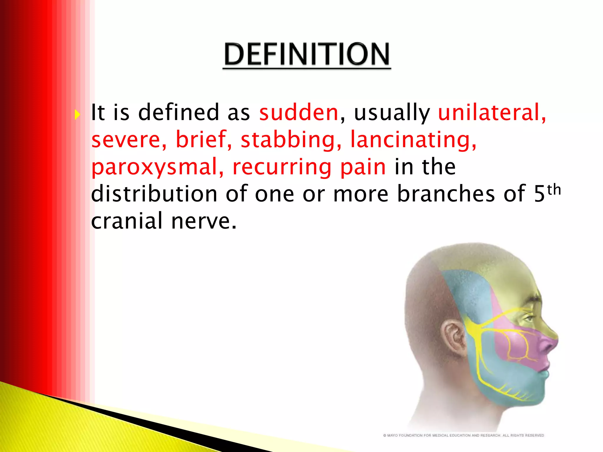 Trigeminal neuralgia | PPTX