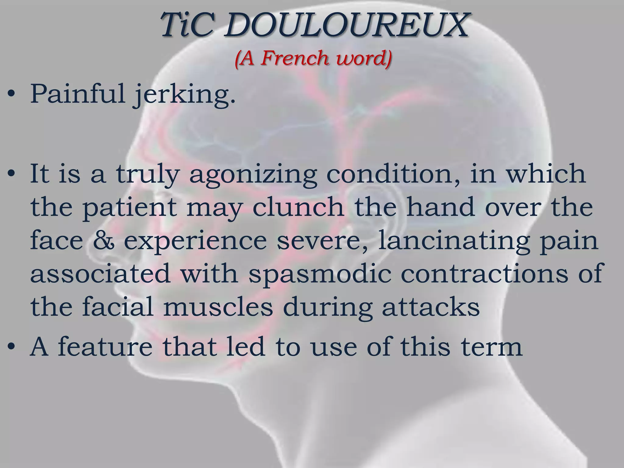 Trigeminal neuralgia ( at a glance) | PPTX