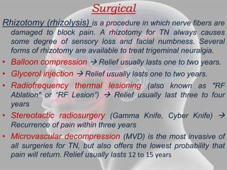 Trigeminal neuralgia ( at a glance) | PPT
