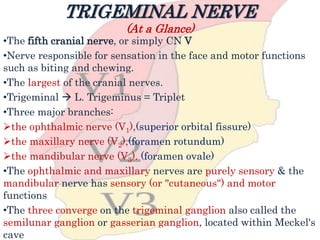 Trigeminal neuralgia ( at a glance) | PPTX
