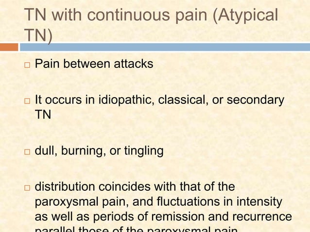 Trigeminal neuralgia new classification and diagnostic grading for
