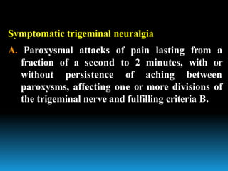 Trigeminalneuralgiaseminar2 180526065218-converted | PPTX