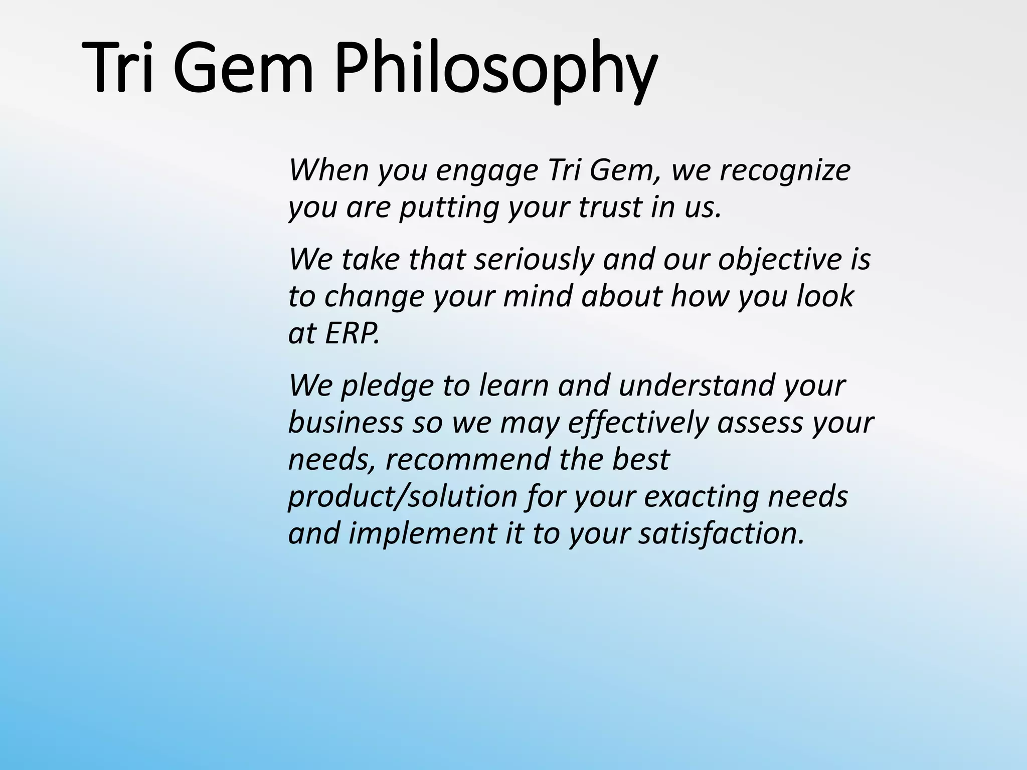 Tri Gem Company Overview | PPTX