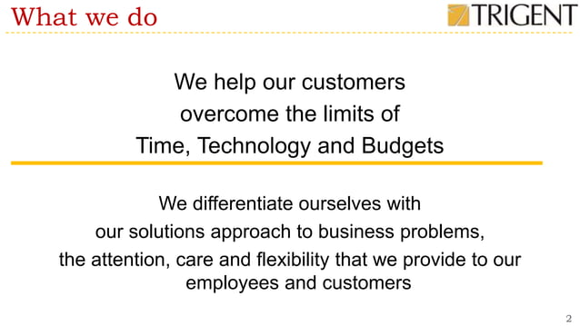 Trigent SharePoint expertise | PPTX | Computer Software and Applications | Computing