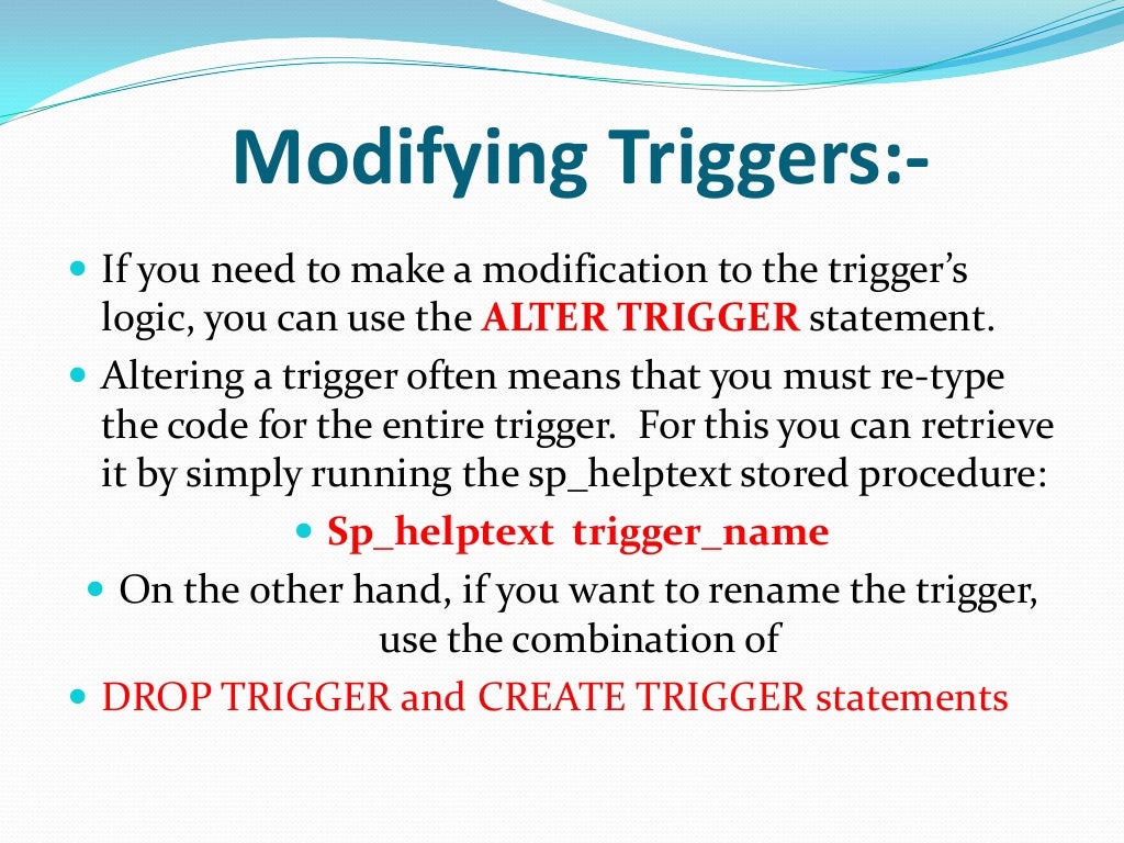 Trigger Meaning