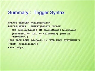 Trigger | PPT