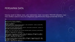 Cara membuat Trigger | PPTX
