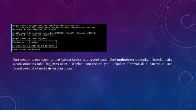 Cara membuat Trigger | PPT | Free download