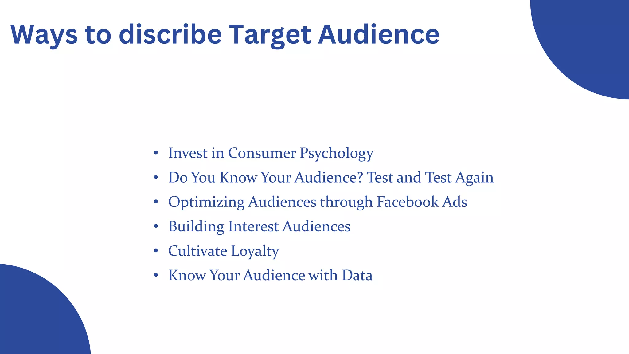 HOW TO DEFINE YOUR TARGET AUDIENCE | PPTX