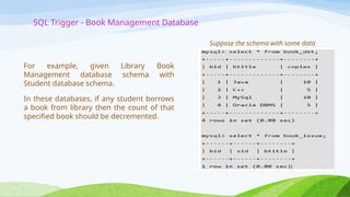 Trigger Database presentation powered by | PPTX