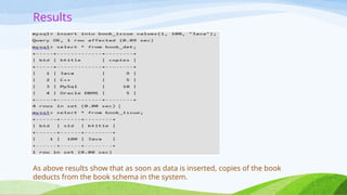 Trigger Database presentation powered by | PPTX