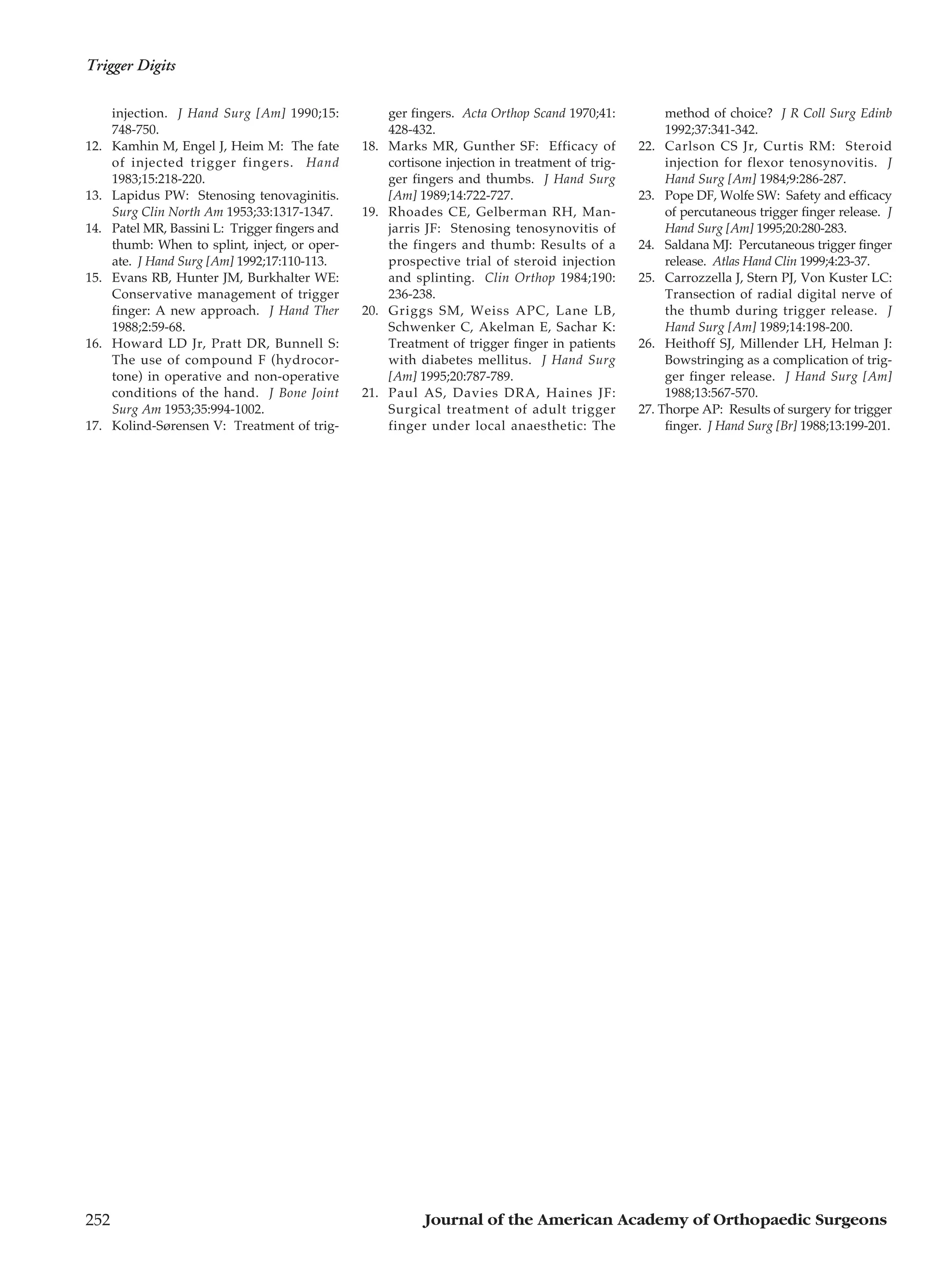 Trigger Finger | PDF