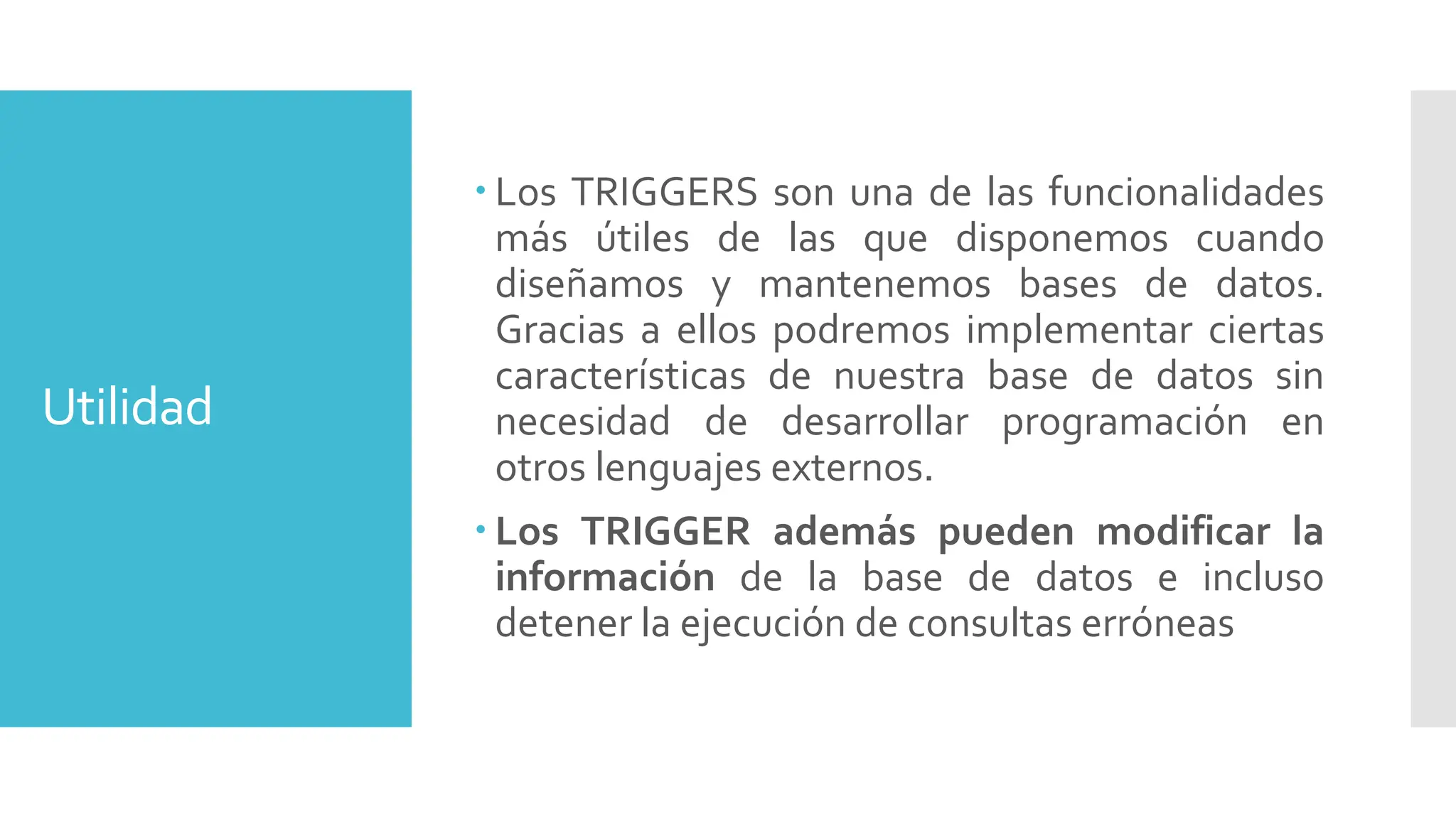 Trigger Insert Base De Datos 2 Pptx